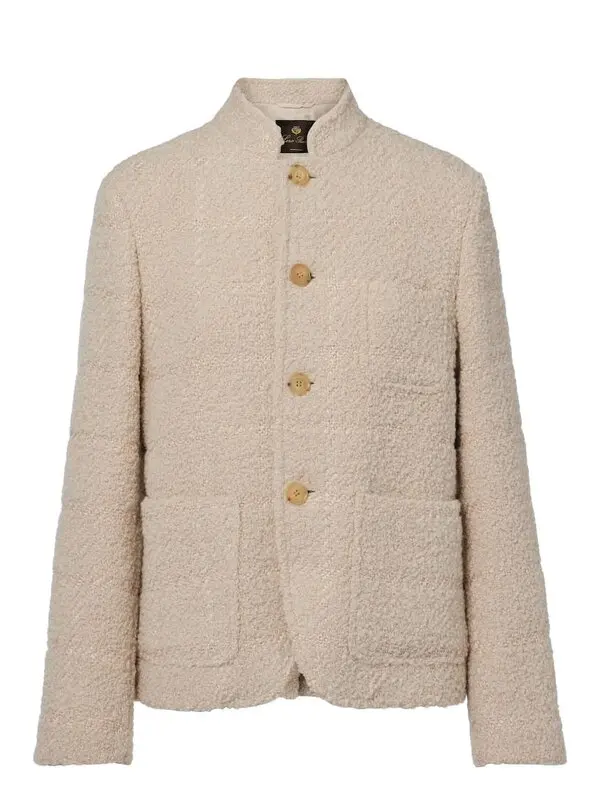 Loro Piana Spagna Mini Sb Bouclé Wool-blend Jacket - Beige