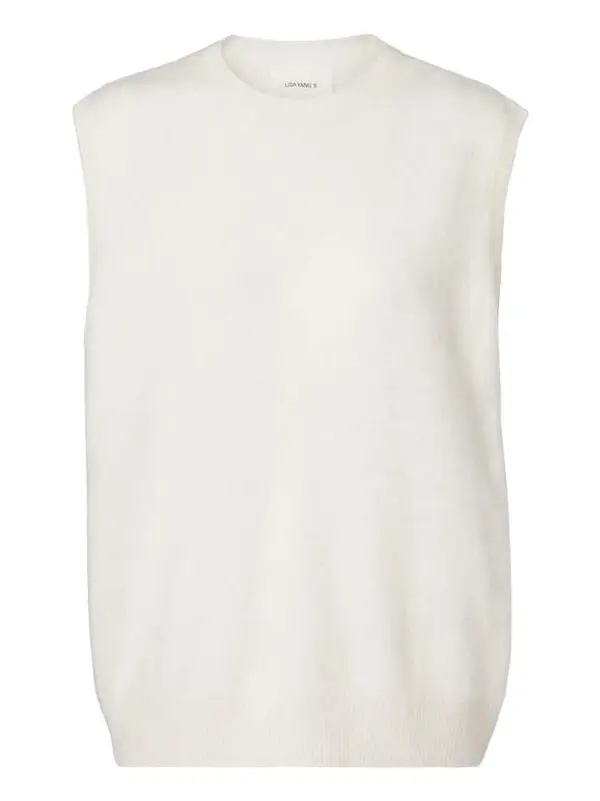 LISA YANG Yasmin Cashmere Sweater Vest - White