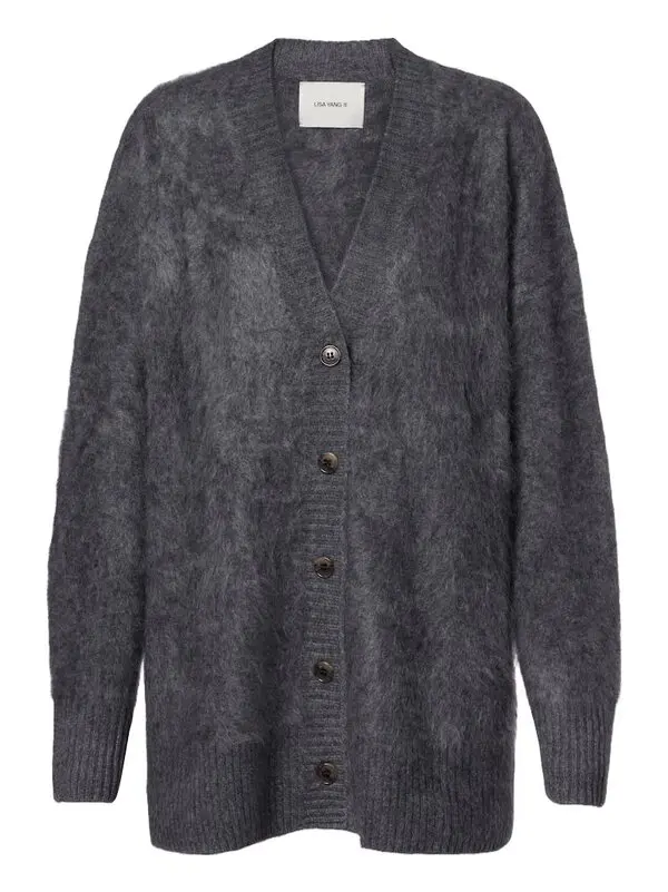 LISA YANG Elaria Cashmere Cardigan - Grey