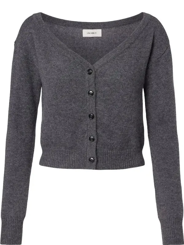 LISA YANG Beata Cashmere Cardigan - Grey