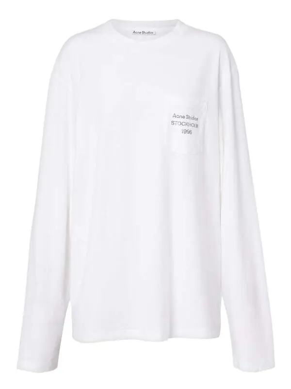 Acne Studios Edden Oversized Cotton-blend T-shirt - White