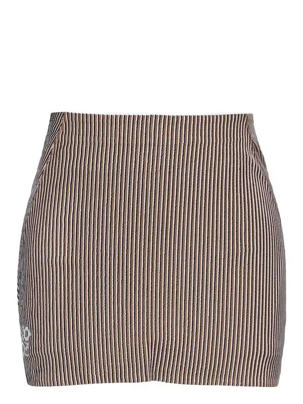 Loewe X On Jacquard Jersey Miniskirt - Brown
