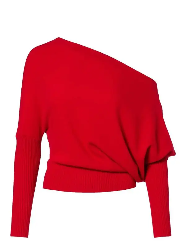 Altuzarra Paxi One-shoulder Cashmere Sweater - Red