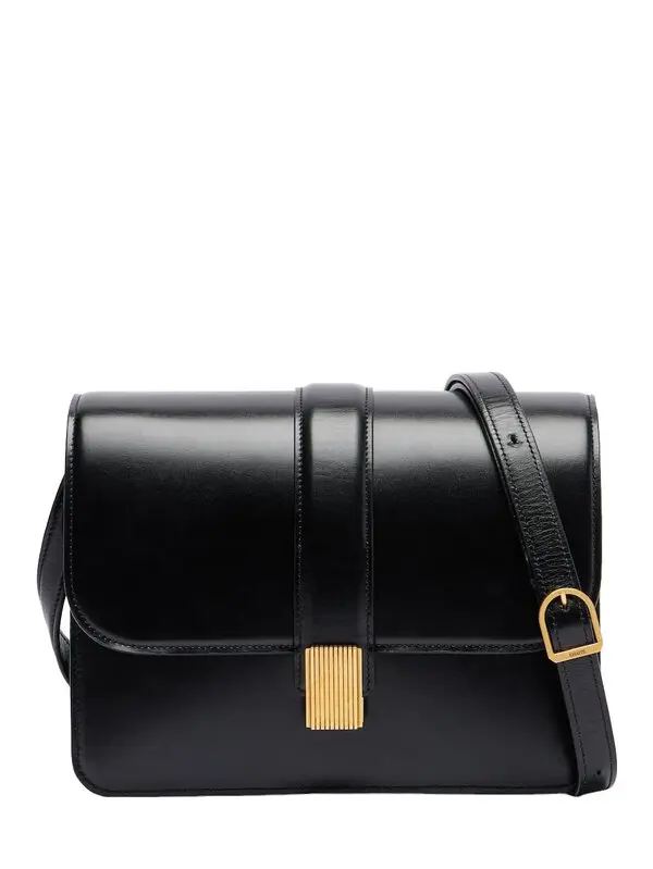 Khaite Blake Leather Crossbody Bag - Black