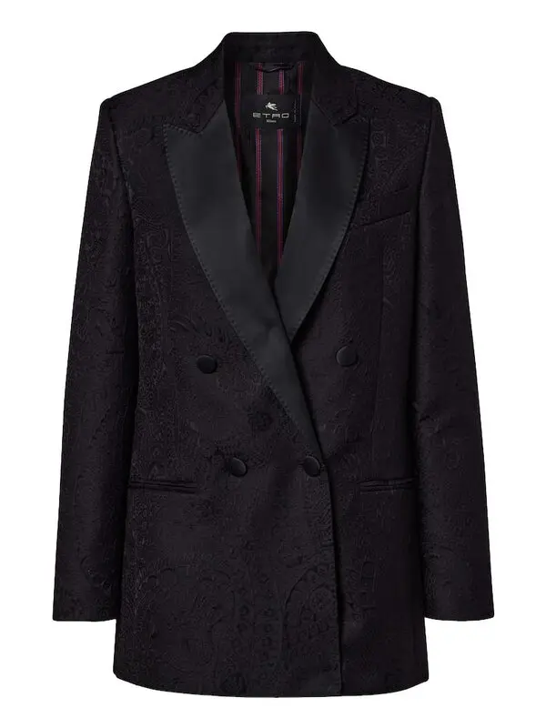 Etro Double-breasted Blazer - Black