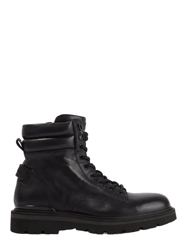 Bogner Seoul Leather Lace-up Boots - Black
