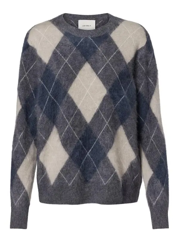 LISA YANG Margy Argyle Cashmere Sweater - Multicoloured