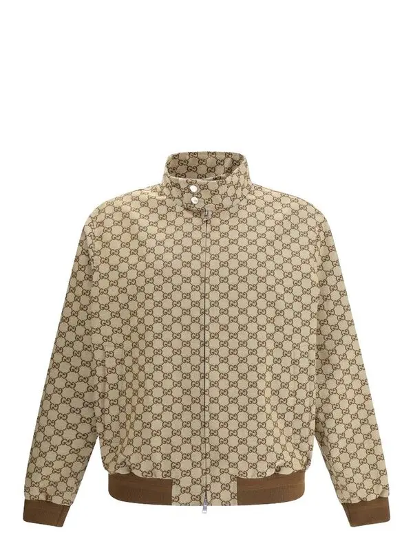 Gucci Gg Supreme Jacket - Beige