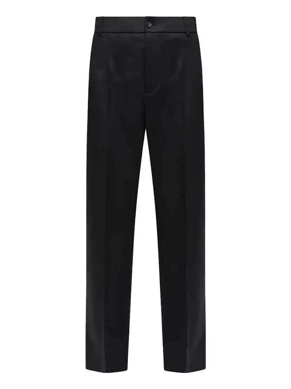 Moncler Straight Wool Pants - Antracite Grey