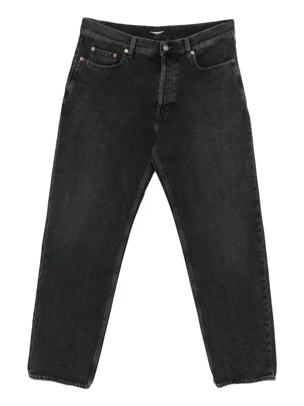 Saint Laurent Cotton Denim Jeans - Black