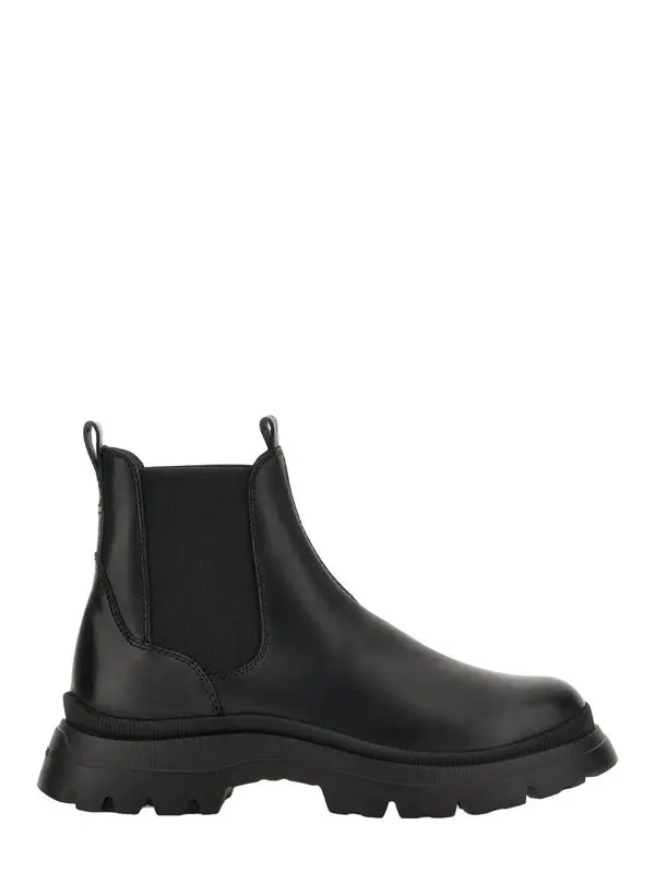 Hogan H692 Leather Chelsea Boots - Black