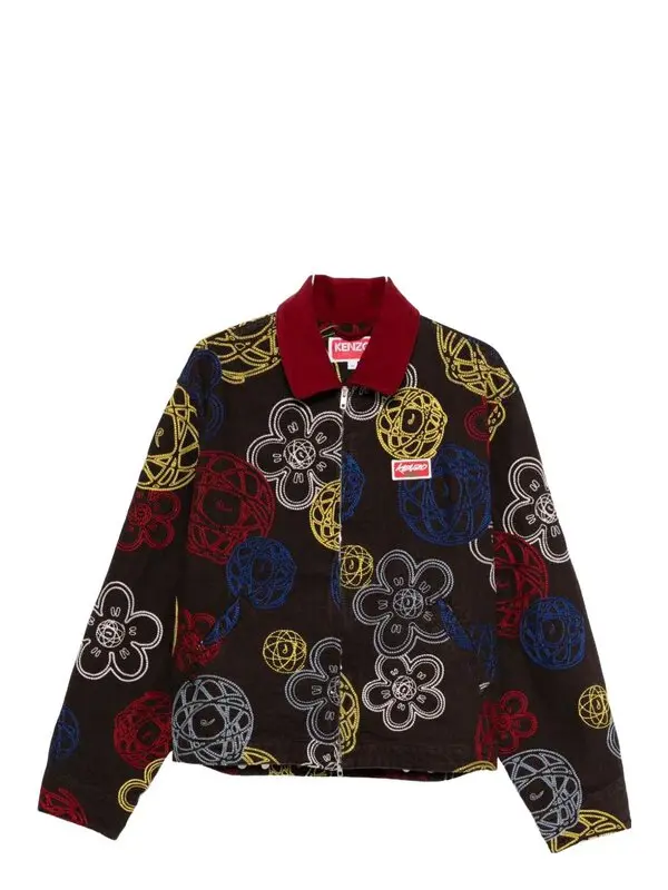Kenzo Embroidered Jacket - Brown