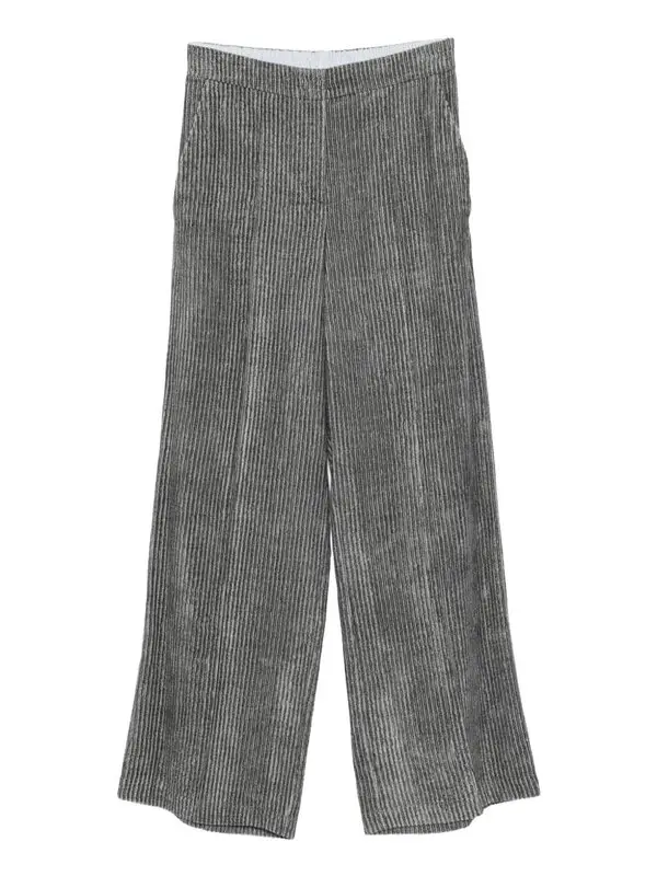 ALYSI Wide Leg Trousers - Grey