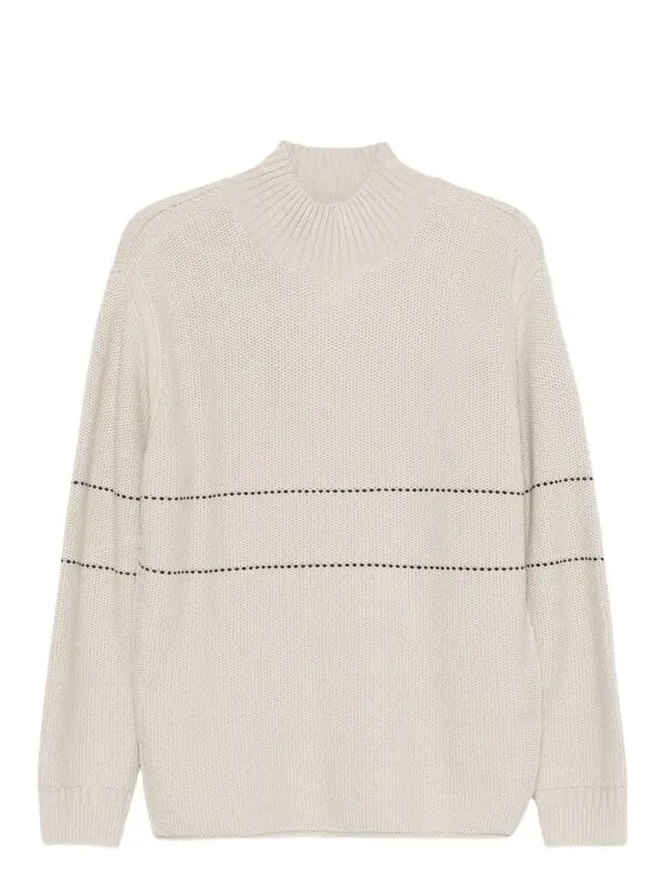 Emporio Armani Wool Crewneck Jumper - Beige