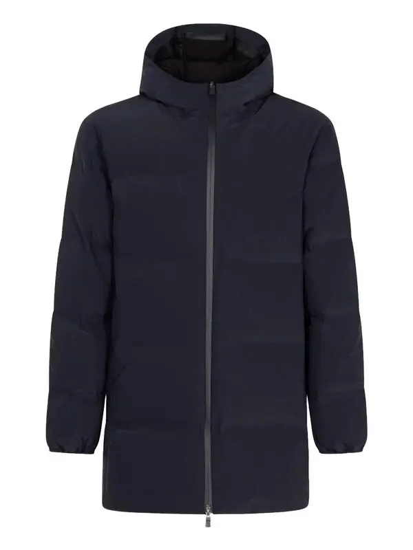 Herno Hooded Down Jacket - Blue