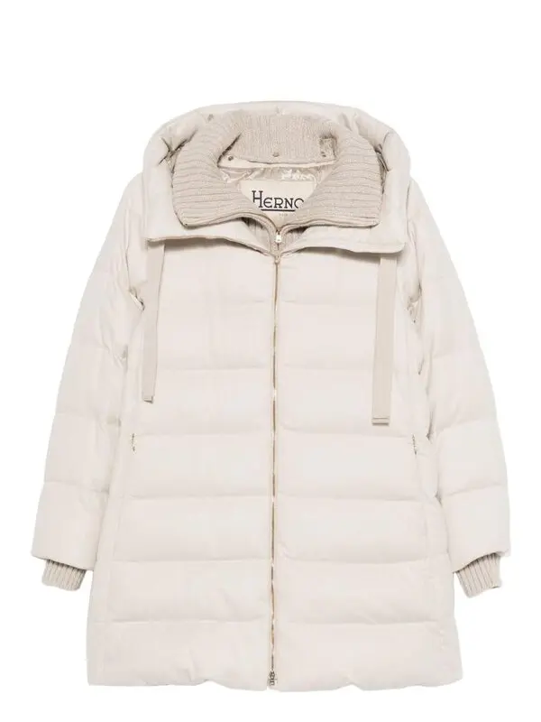 Herno Midi Down Jacket - Powder