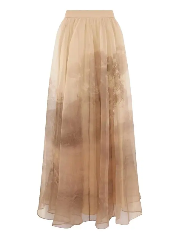 Zimmermann Silk Maxi Dress - Beige