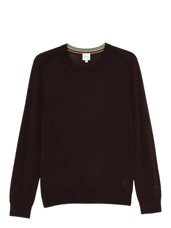Paul Smith Wool Crewneck Sweater - Brown
