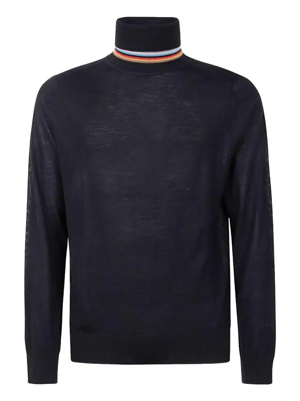 Paul Smith Wool Turtleneck Sweater - Black