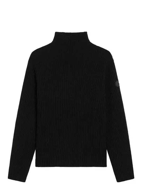 Moncler Wool And Cashmere Turtleneck Sweater - Black