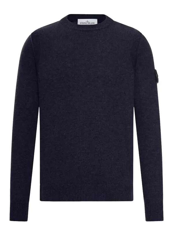 Stone Island Wool Crewneck Sweater - Blue