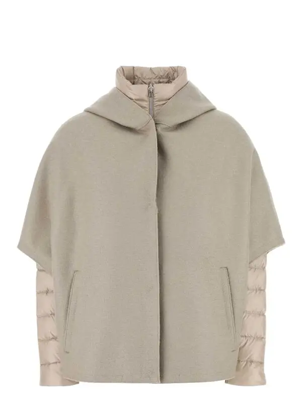 Herno Padded Cape - Powder