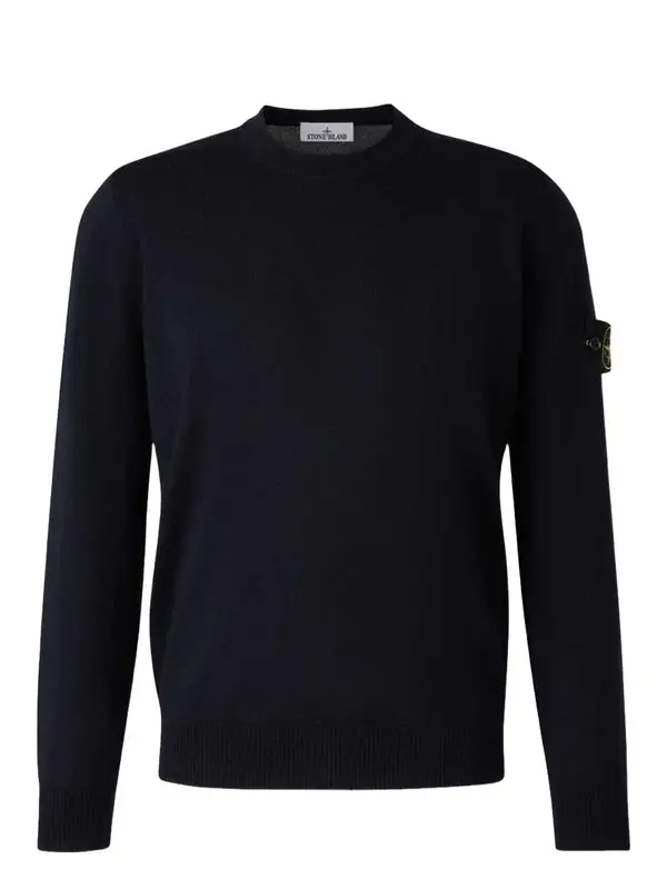 Stone Island Wool Crewneck Sweater - Blue