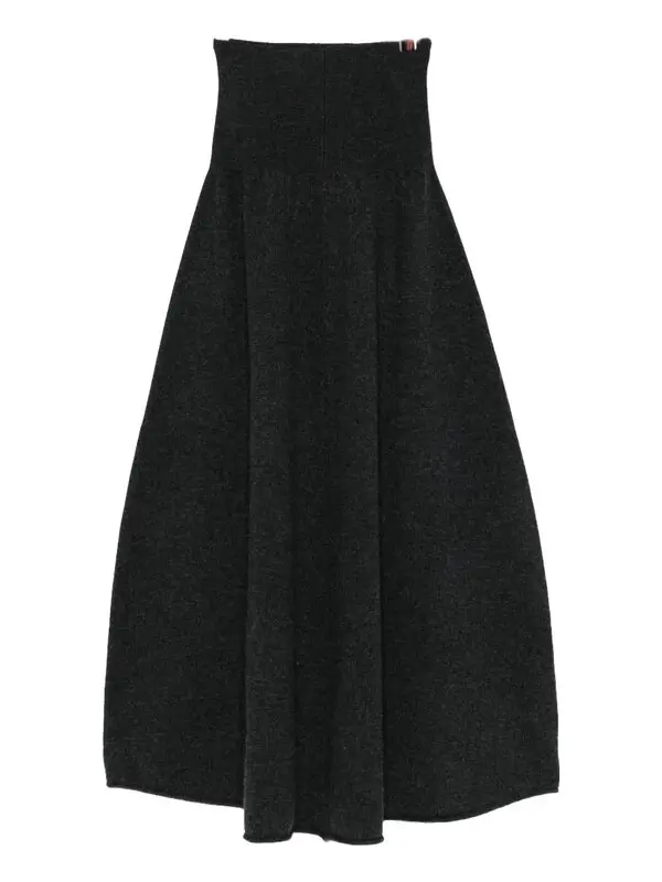 EXTREME CASHMERE X Long A-line Skirt - Blue