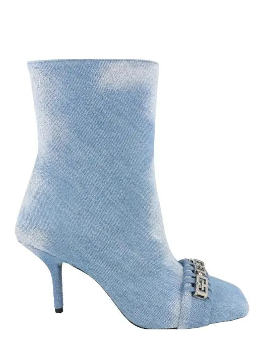 Givenchy G Denim Ankle Boots - Medium Blue