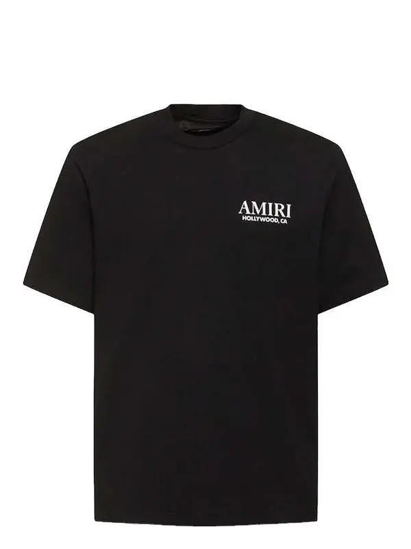 Amiri Bones Stacked Tee Shirt - Black
