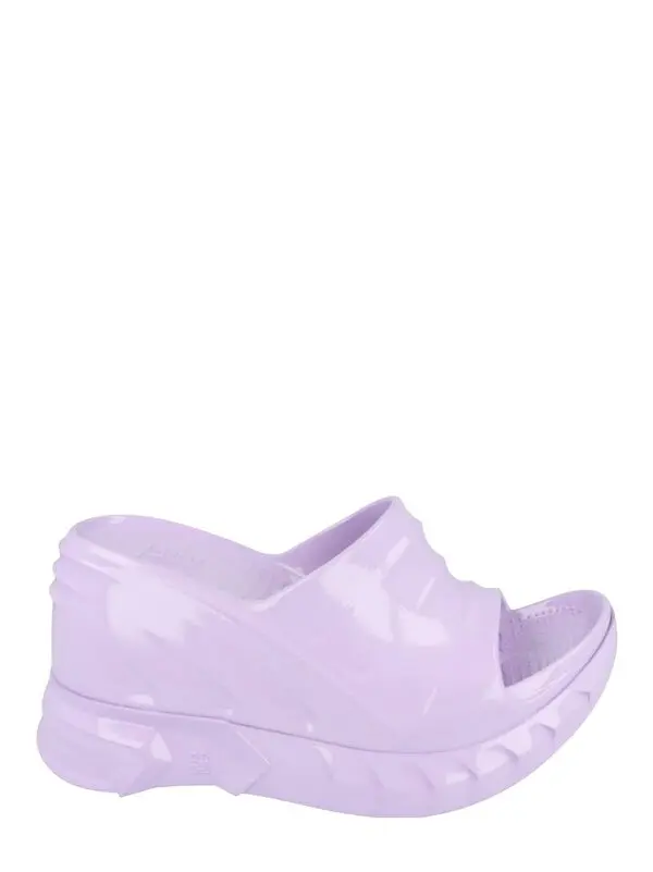 Givenchy Marshmallow Wedge Slides - Lilac