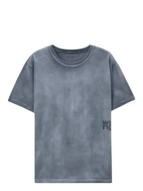 Alexander Wang Essential Jersey Puff Logo T-shirt - Washed Asphal