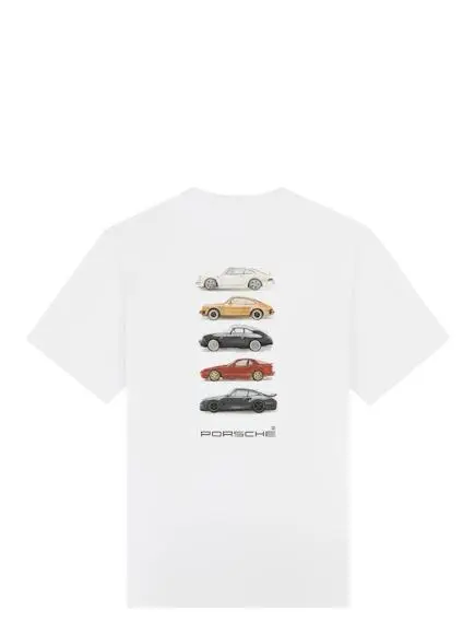 Aimé Leon Dore X Porsche Fleet Tee Shirt - White