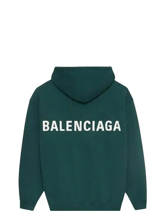 Balenciaga Logo Hoodie - Green/white