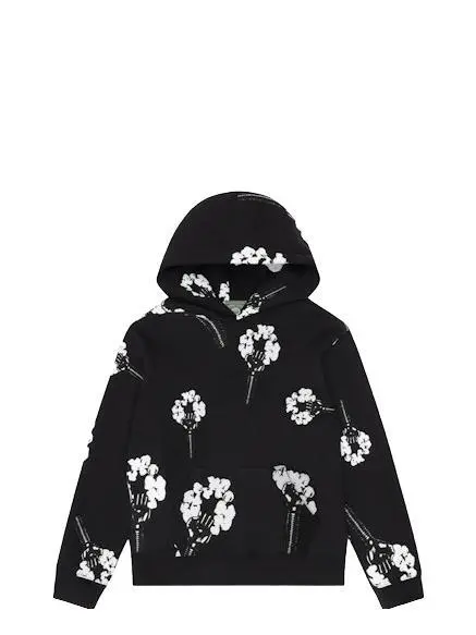 DENIM TEARS Hardies Tears Fist Wreath Hoodie - Black