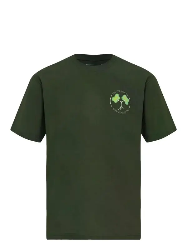 AMIR SLAMA Graphic-print T-shirt - Green