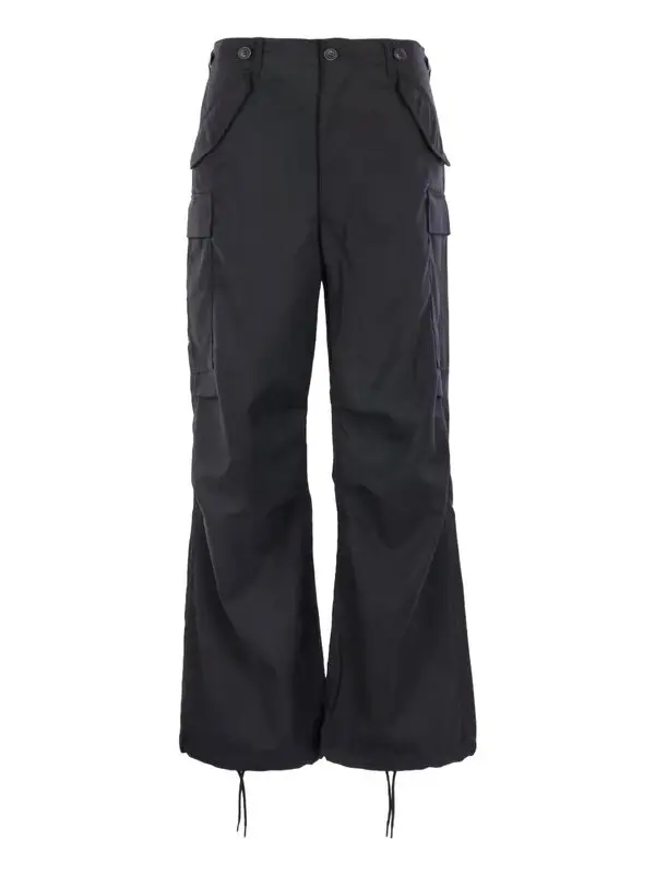 Junya Watanabe Wool-blend Cargo Pants - Black