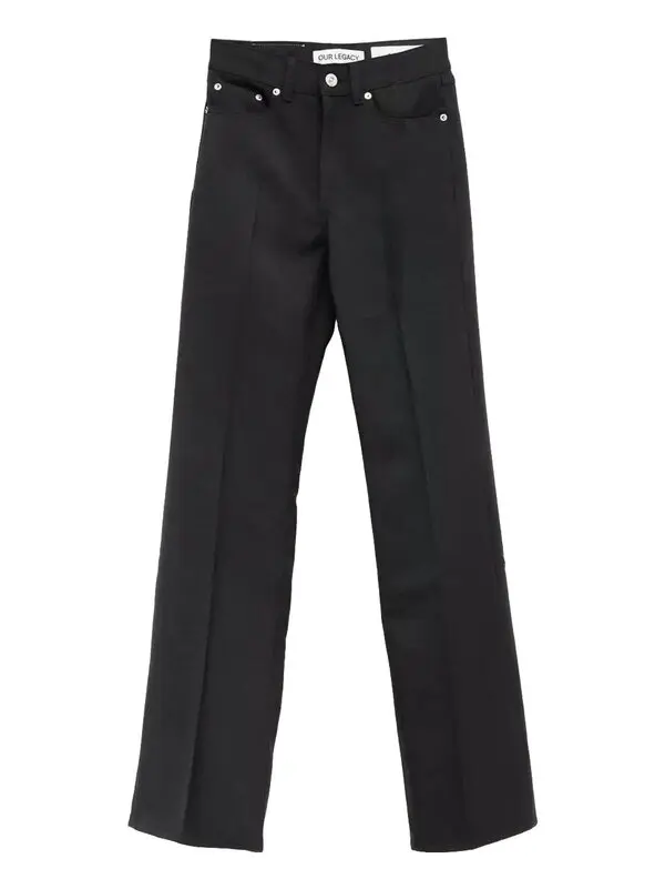 Our Legacy Button-fastening Trousers - Black