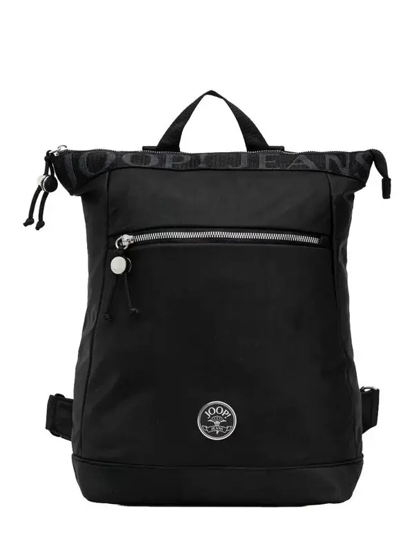 JOOP! Logo-detail Top-zip Backpack - Black