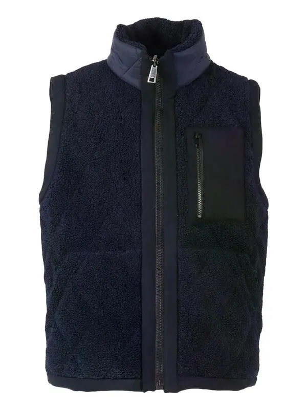 BALLANTYNE Reversible Zip Gilet - Blue