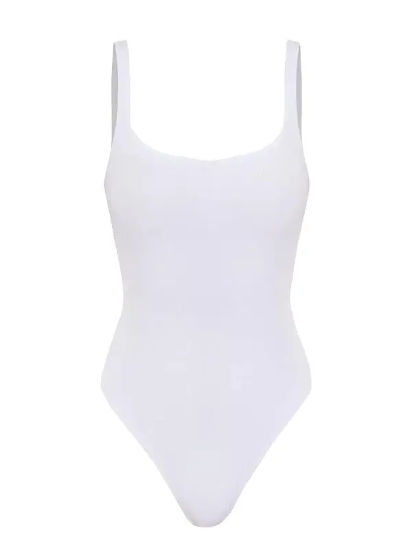 Moschino Square-neck Bodysuit - White