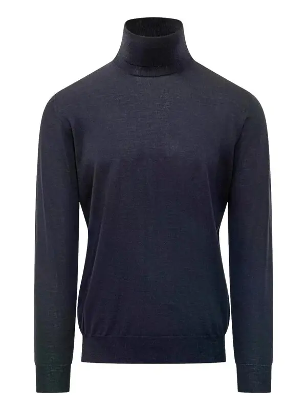 FILIPPO DE LAURENTIIS Roll-neck Long-sleeve Sweater - Blue