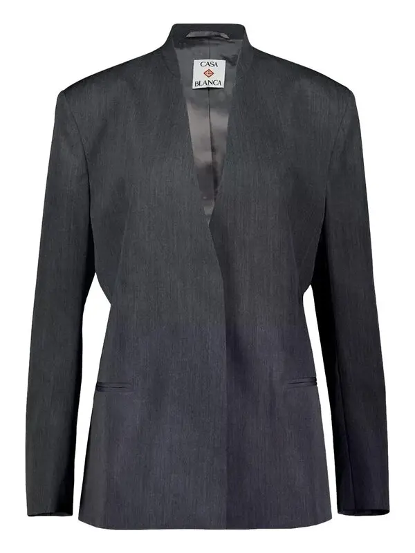 Casablanca Tailored Single-breasted Blazer - Grey