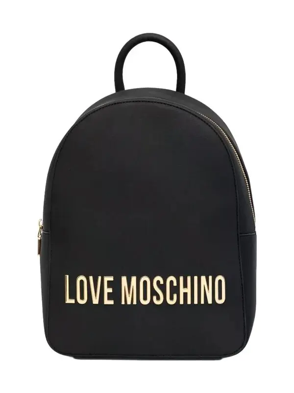 Moschino Logo-lettering Backpack - Black