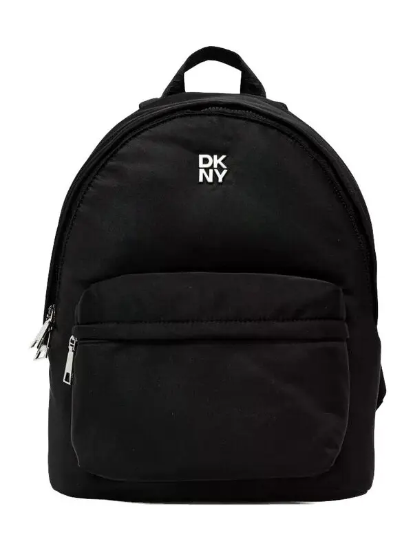 Dkny Logo-detail Top-handle Backpack - Black