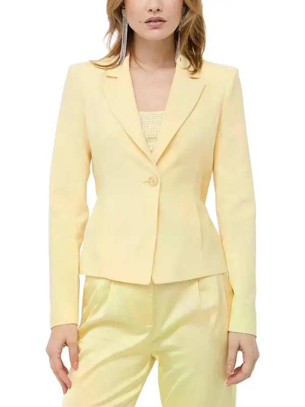 Patrizia Pepe Single-breasted Blazer - Yellow
