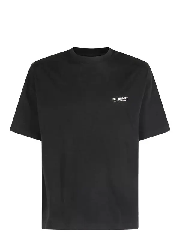 RETERNITY Logo-detail T-shirt - Black