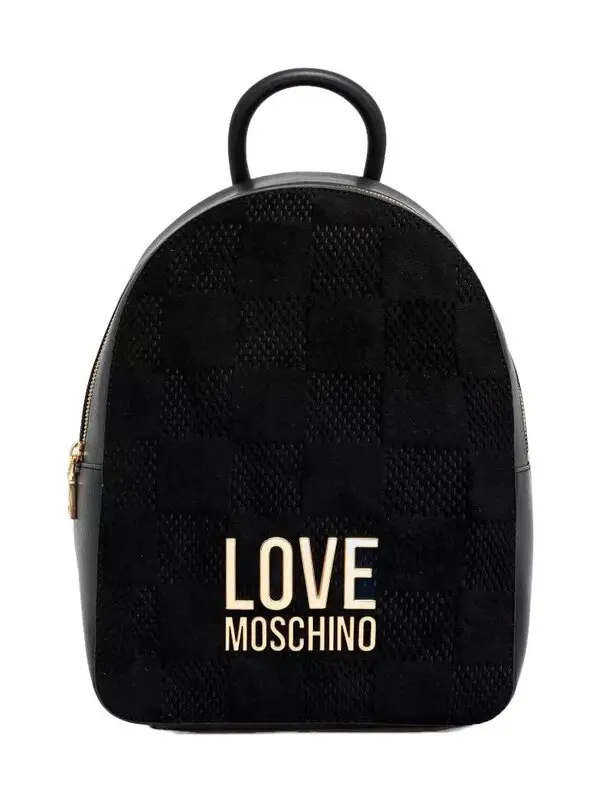 Moschino Top-handle Backpack With Logo Lettering - Black