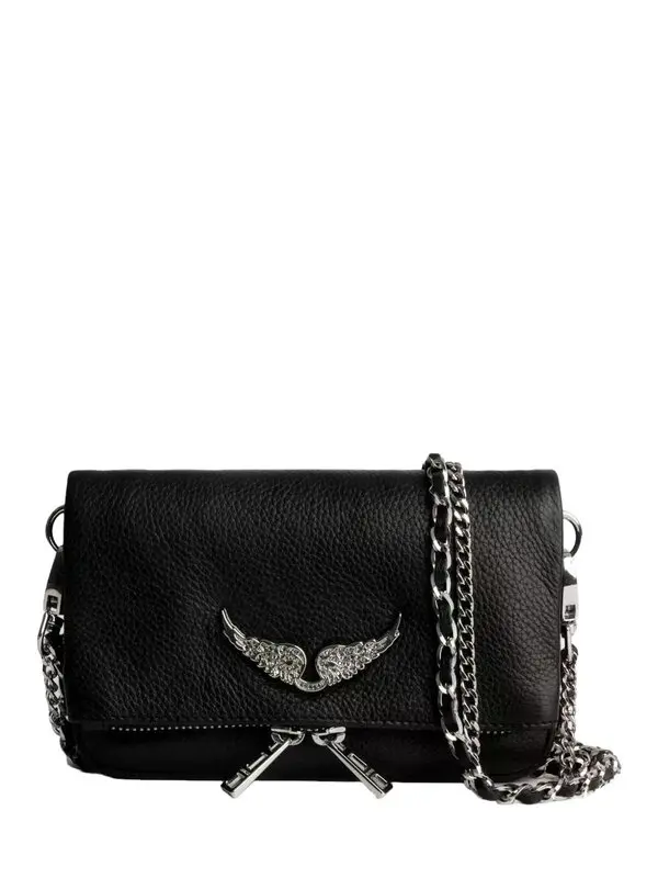 Zadig&Voltaire Wings Detail Cross Body Bag - Black