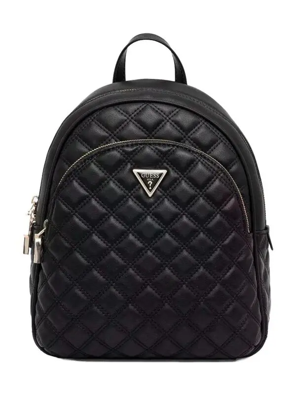 Guess Quilted-effect Backpack - Black